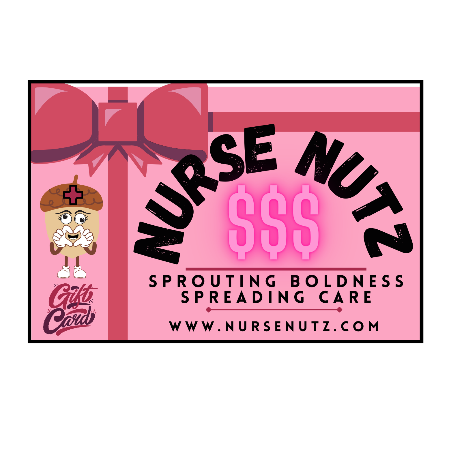 Nurse Nutz Gift Card, Nurse appreciation, nurses week, thank a nurse